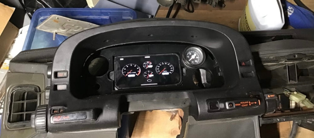 Mazda rx7 fc3s digital cluster mount – Speedshop Momochi