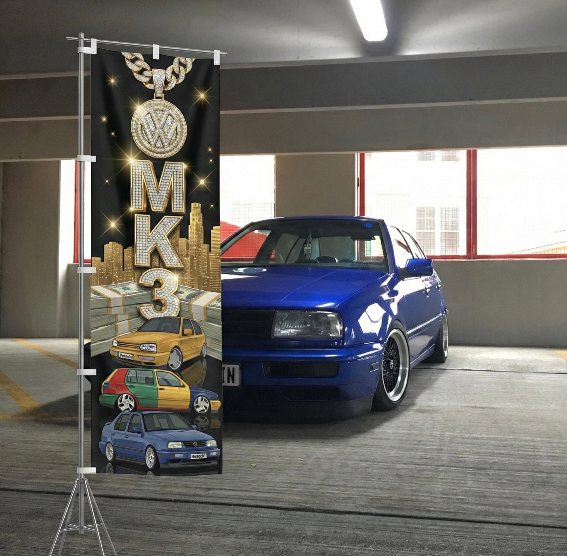 mk3 vw no limit inspired nobori flag – Speedshop Momochi